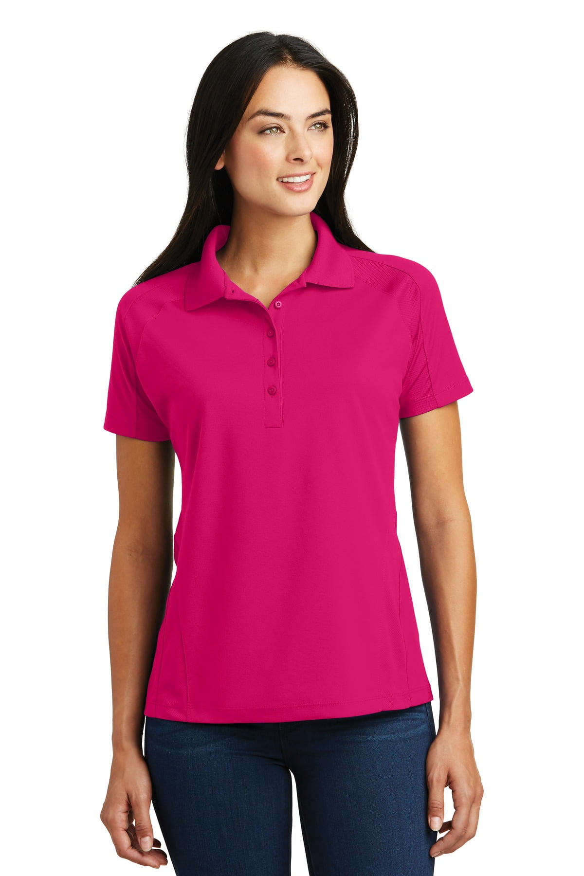 Sport-Tek L474 Ladies Dri-Mesh Pro Polo Shirt - Walmart.com