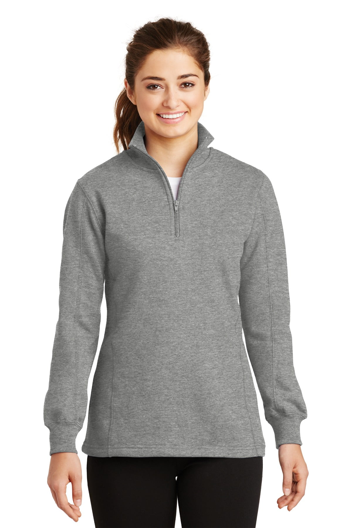 Sport Tek Â® Ladies 1 4 Zip Sweatshirt Lst253
