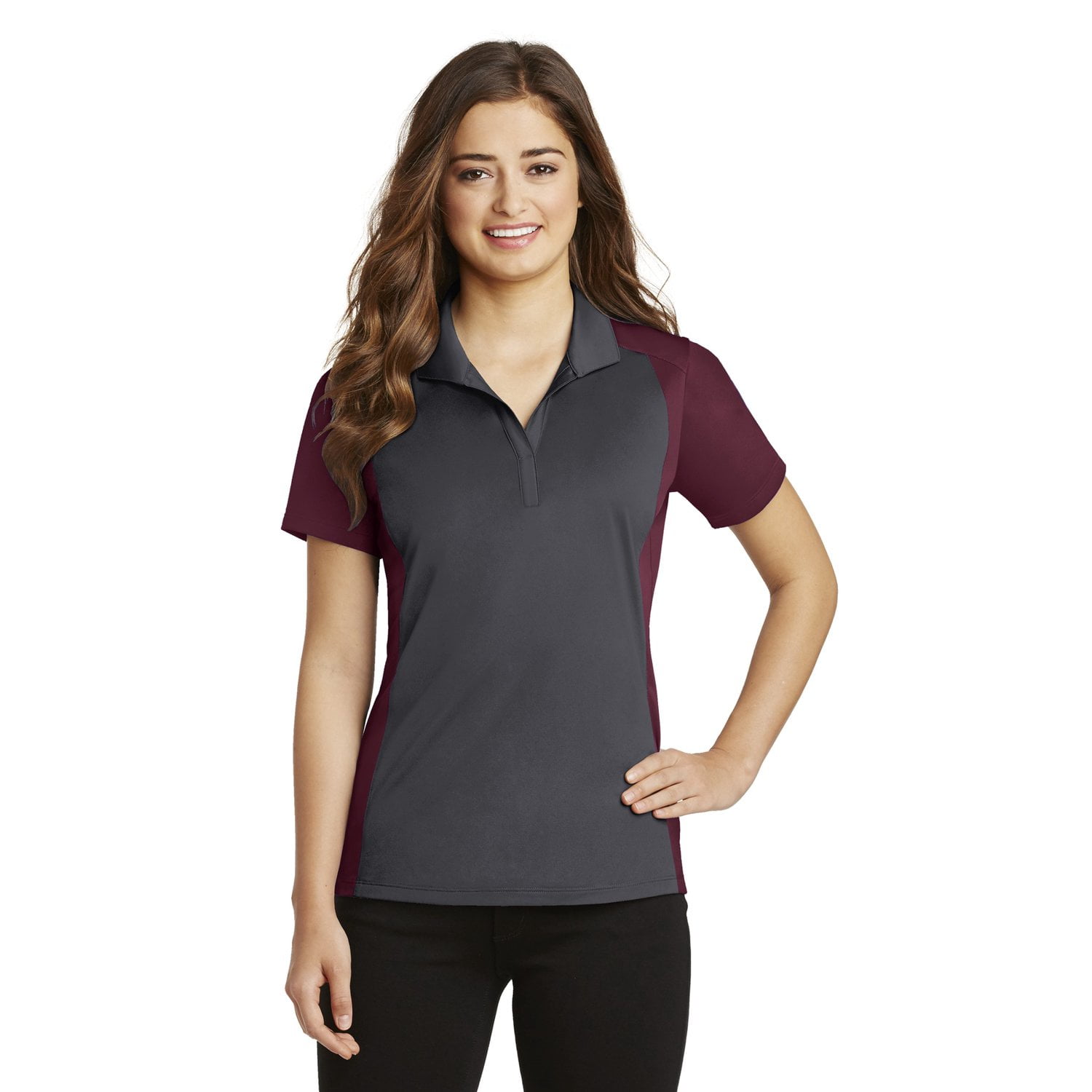 Sport-Tek Ladies Colorblock Micropique Sport-Wick Polo. LST652 ...