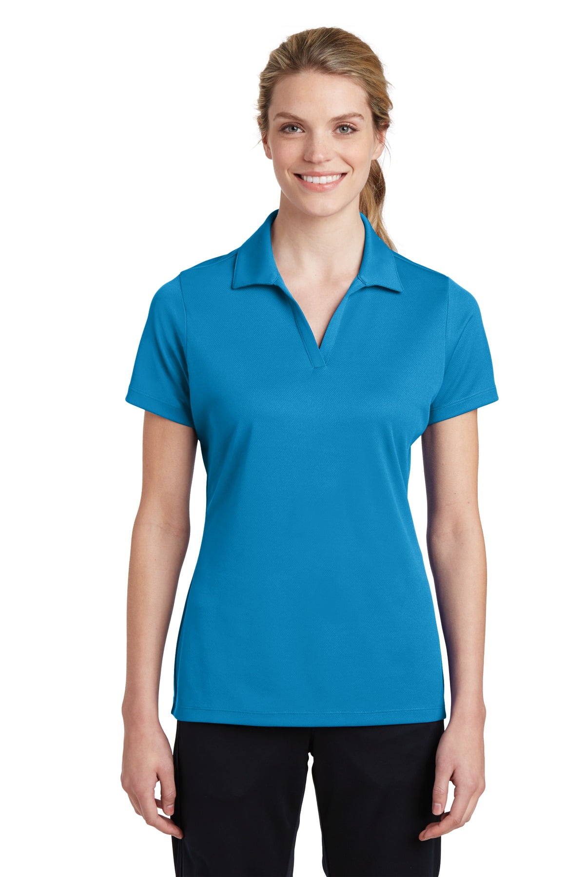 Sport-Tek Ladies PosiCharge RacerMesh Polo Shirt with Collar, Size M ...