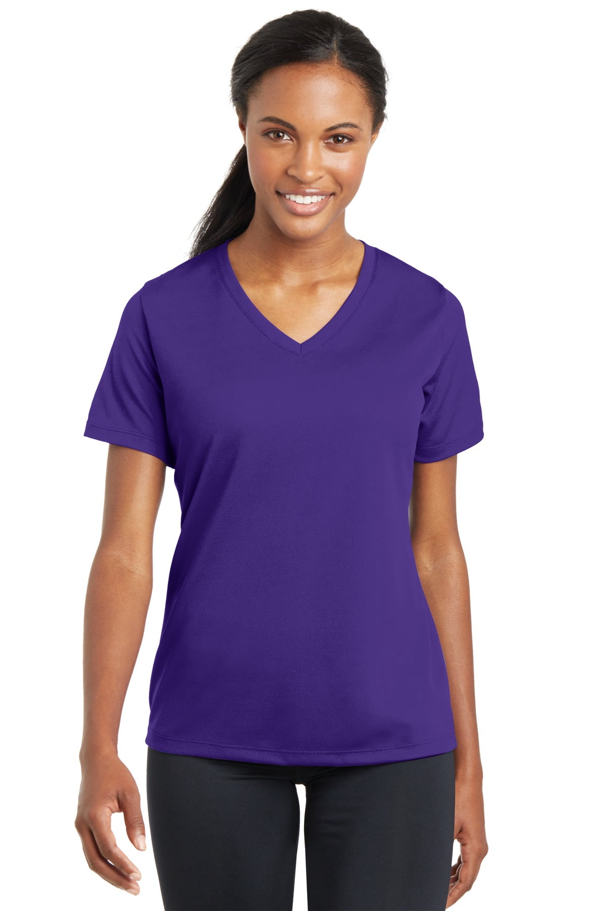 Sport-Tek ® Ladies PosiCharge ® RacerMesh ® V-Neck Tee. LST340 ...