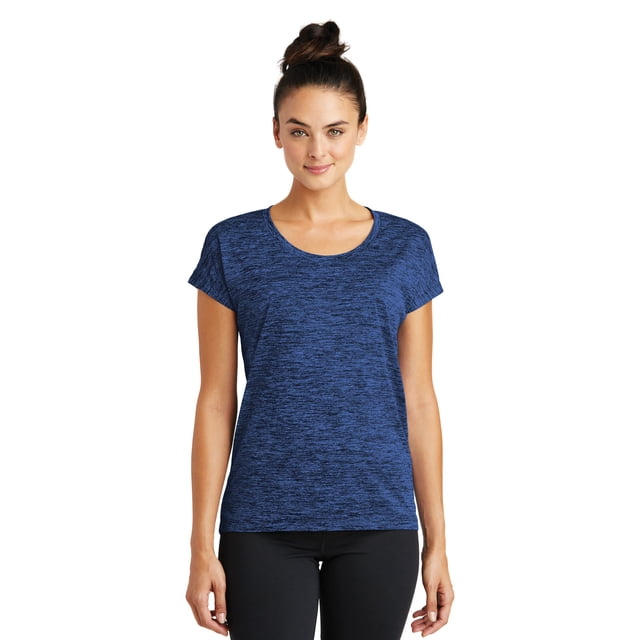 Sport-Tek Ladies Posicharge Electric Heather Sporty Tee Lst390 - Dark ...