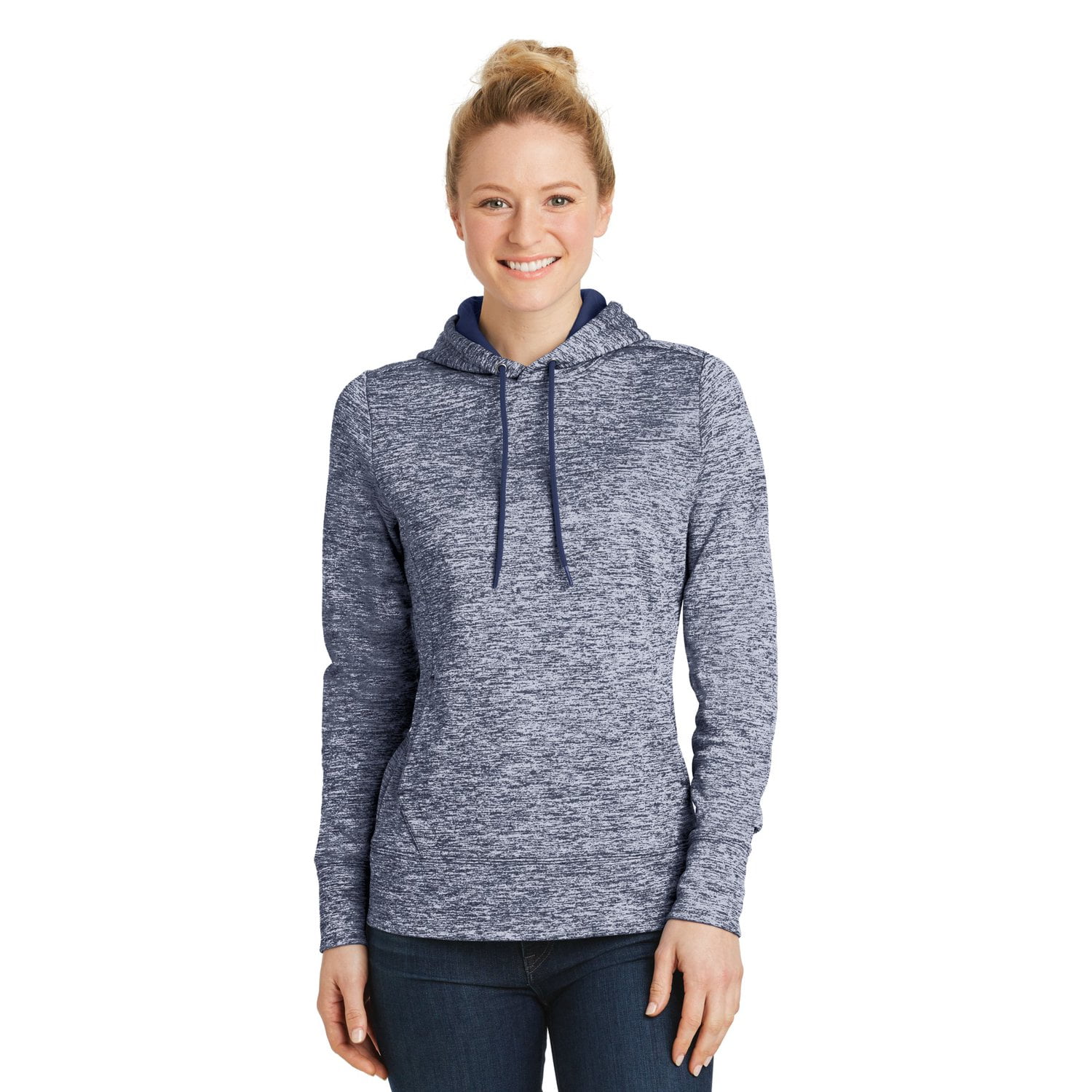 Sport-Tek Lst225 Ladies Posicharge Electric Heather Fleece Hooded ...