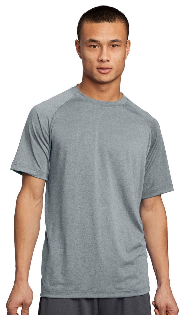 Sport-Tek Men's Athletic Fit Performance Crewneck T-Shirt - Walmart.com
