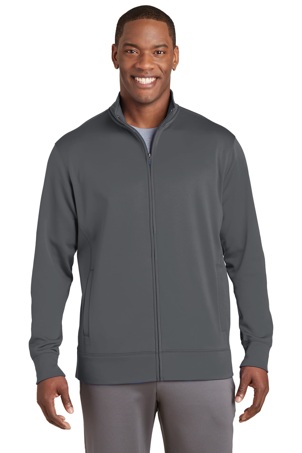 Sport-Tek Men's Fleece Full-Zip Jacket - Walmart.com