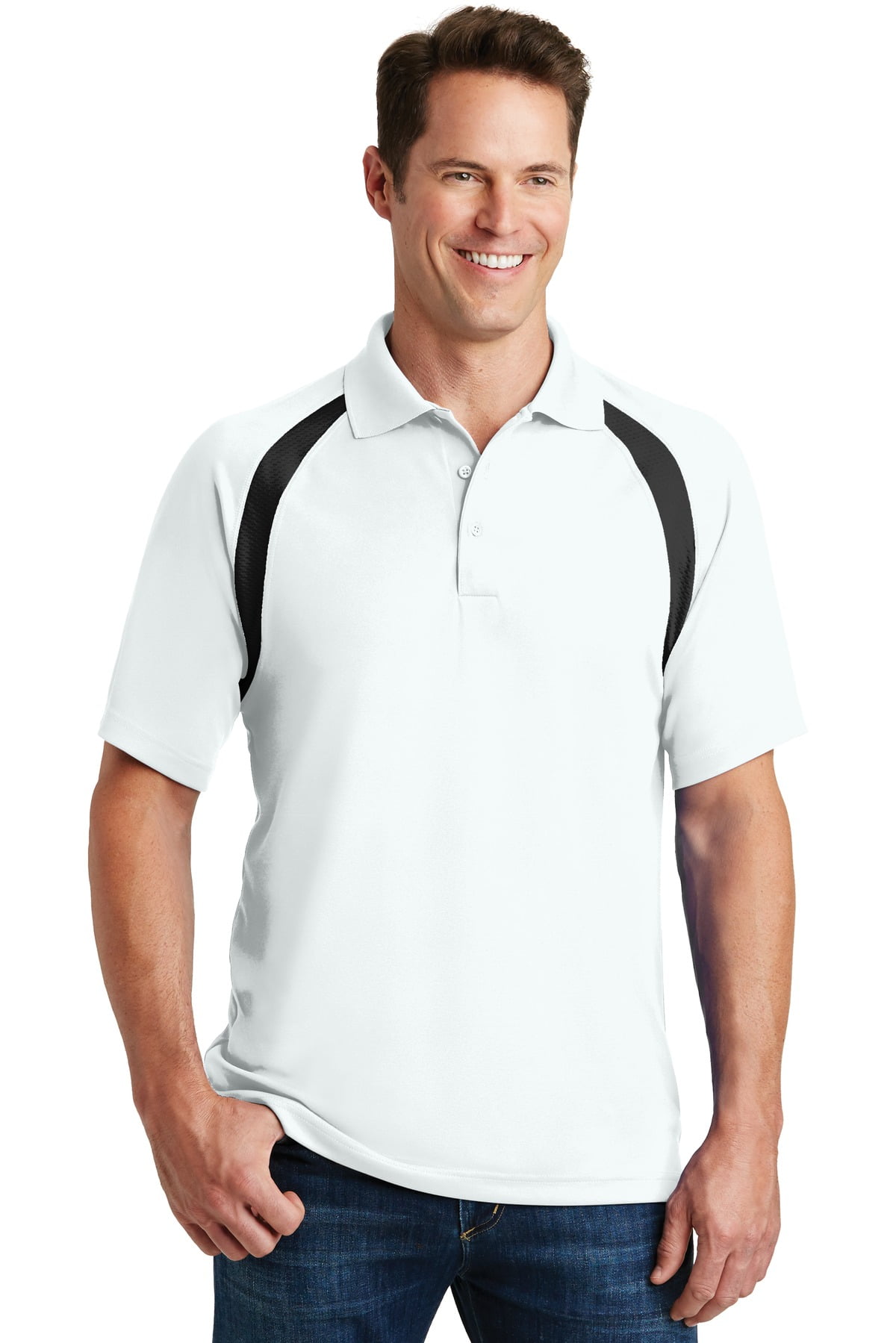 Sport-Tek Men's Performance Colorblock Polo Shirt - Walmart.com
