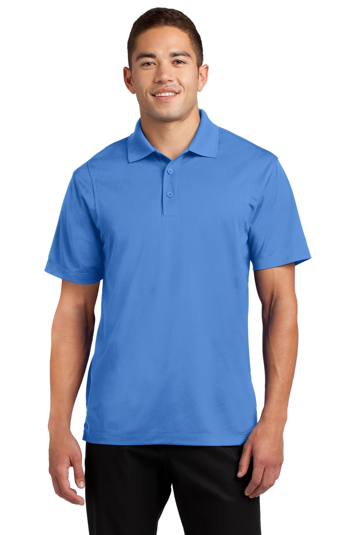 Sport-Tek ST650 Mens Micropique Sport-Wick Polo T-Shirt, Blue Lake ...