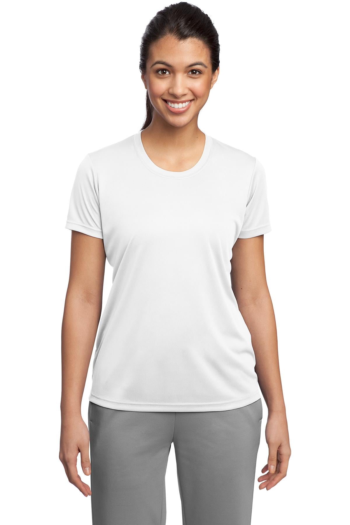 Sport-Tek Tee (LST350) White, L - Walmart.com