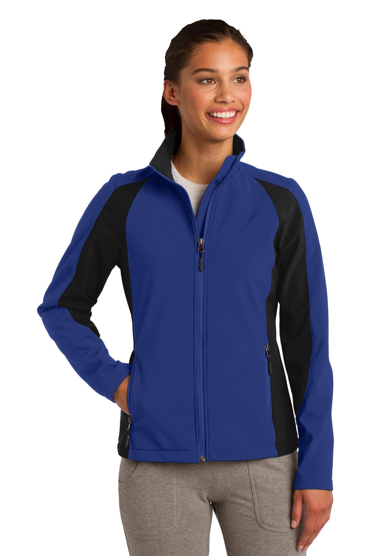 Sport-Tek WoMen's Colorblock Soft Shell Jacket - LST970 - Walmart.com