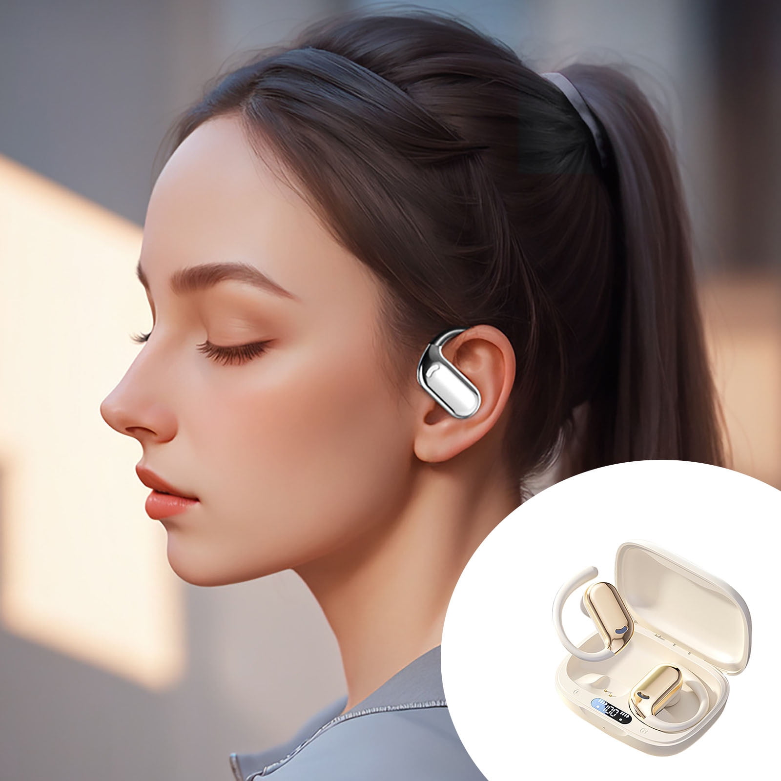 Sport Wireless Earbuds 5.4 Headphones With Noise Cancellation Hi Fi ...