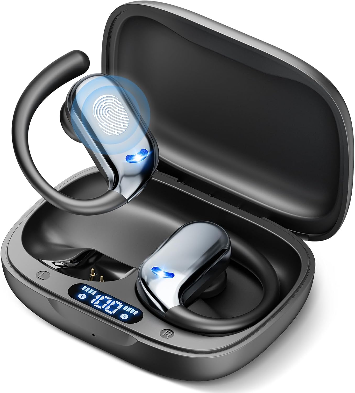 Sport Wireless Earbuds, Bluetooth 5.4 Headphones with ENC and AI Noise ...