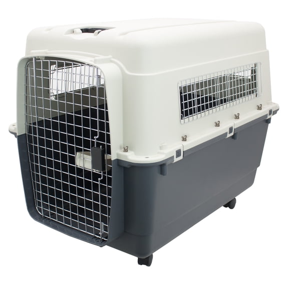 SportPet Designs Airline Approved Plastic Dog Kennel with Wheels ...