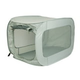 SportPet Designs Pop-Open Soft-Sided Kennel for Pets, Light Green ...