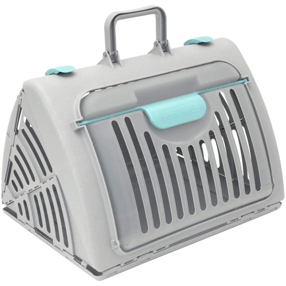 SportPet Large Hard-Sided Travel Cat Carrier with Patented Side-Opening ...