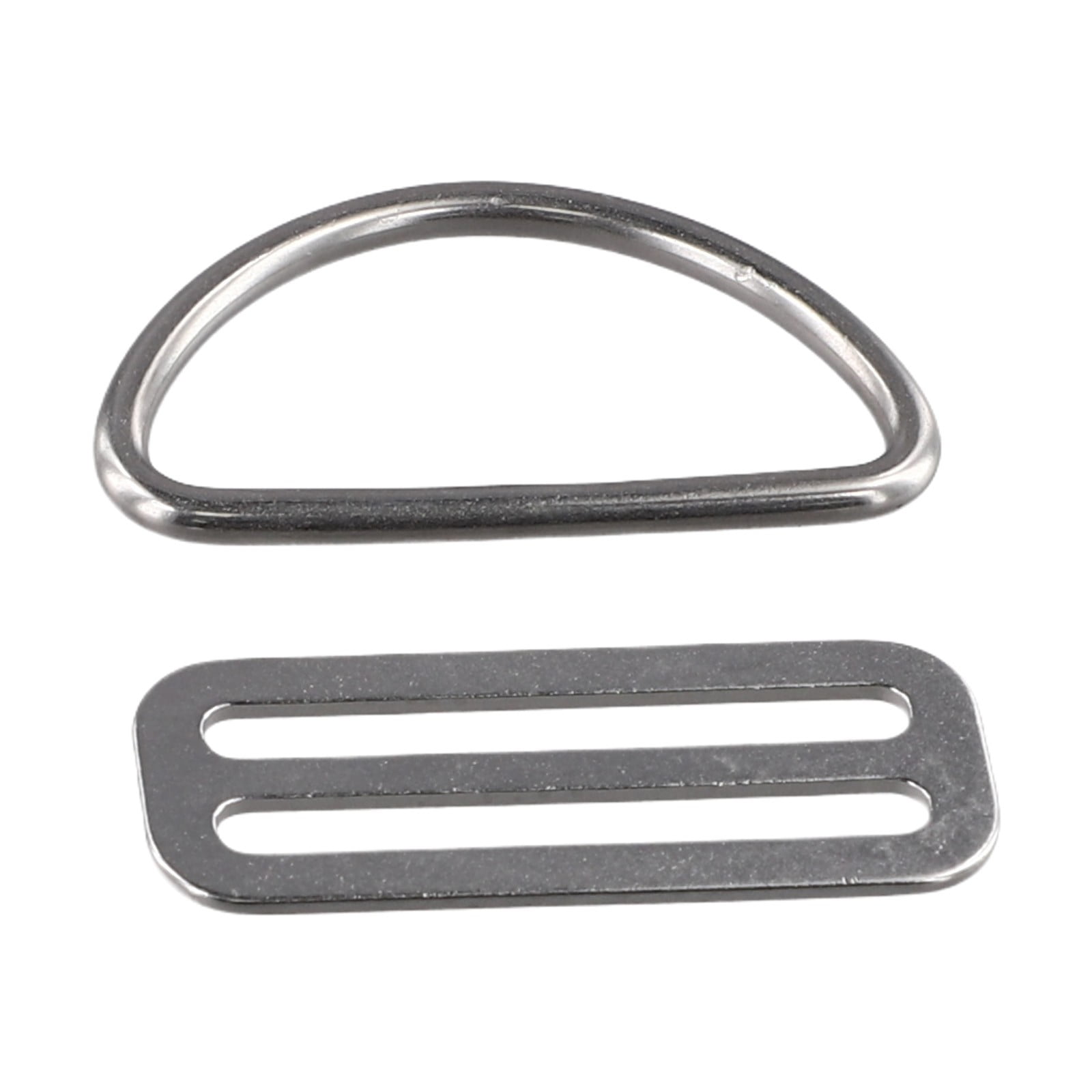 Sportact 1/2 pair Scuba Diving D Ring Buckle+Stainless Steel Webbing ...