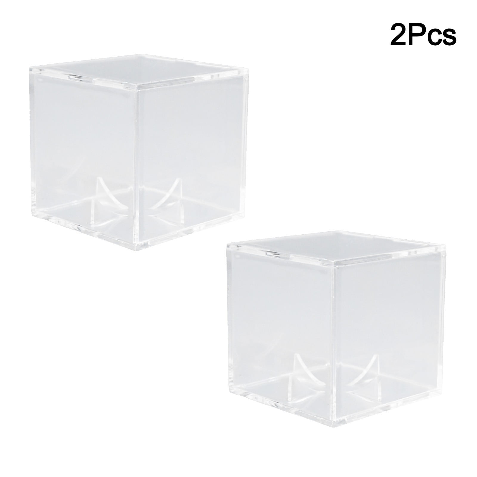 Sportact 2pcs Clear Baseball Display Case for Cube Box Baseball Holder ...