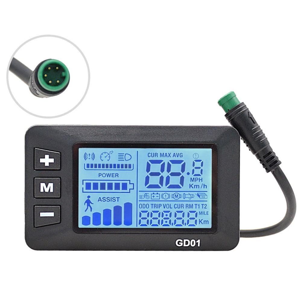 Sportact Bicycle,Cycling,24V/36V/48V LCD Display Waterproof GD01 5 Pin ...