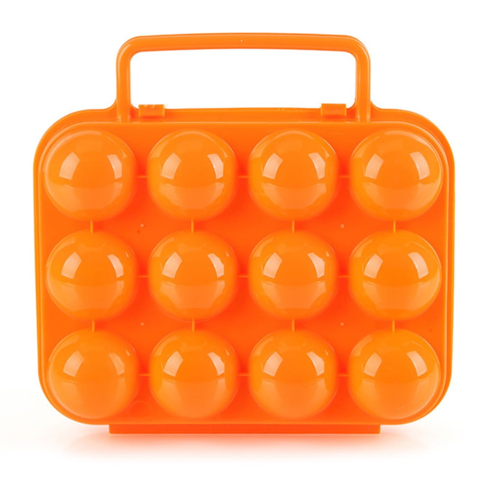 Sportact Camping Essentials,Portable 12-Cavity Plastic Egg Holder ...