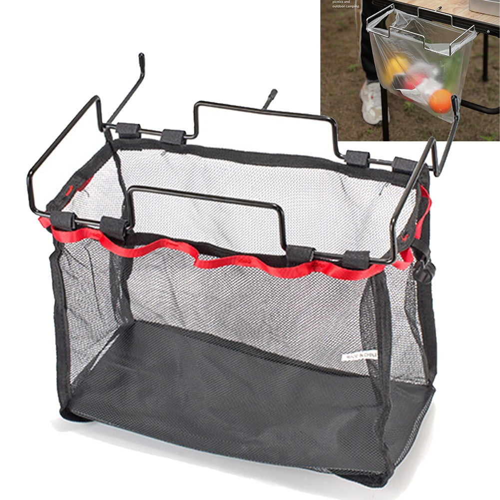 Sportact Camping Essentials,Portable Foldable Table Storage Net Shelf ...
