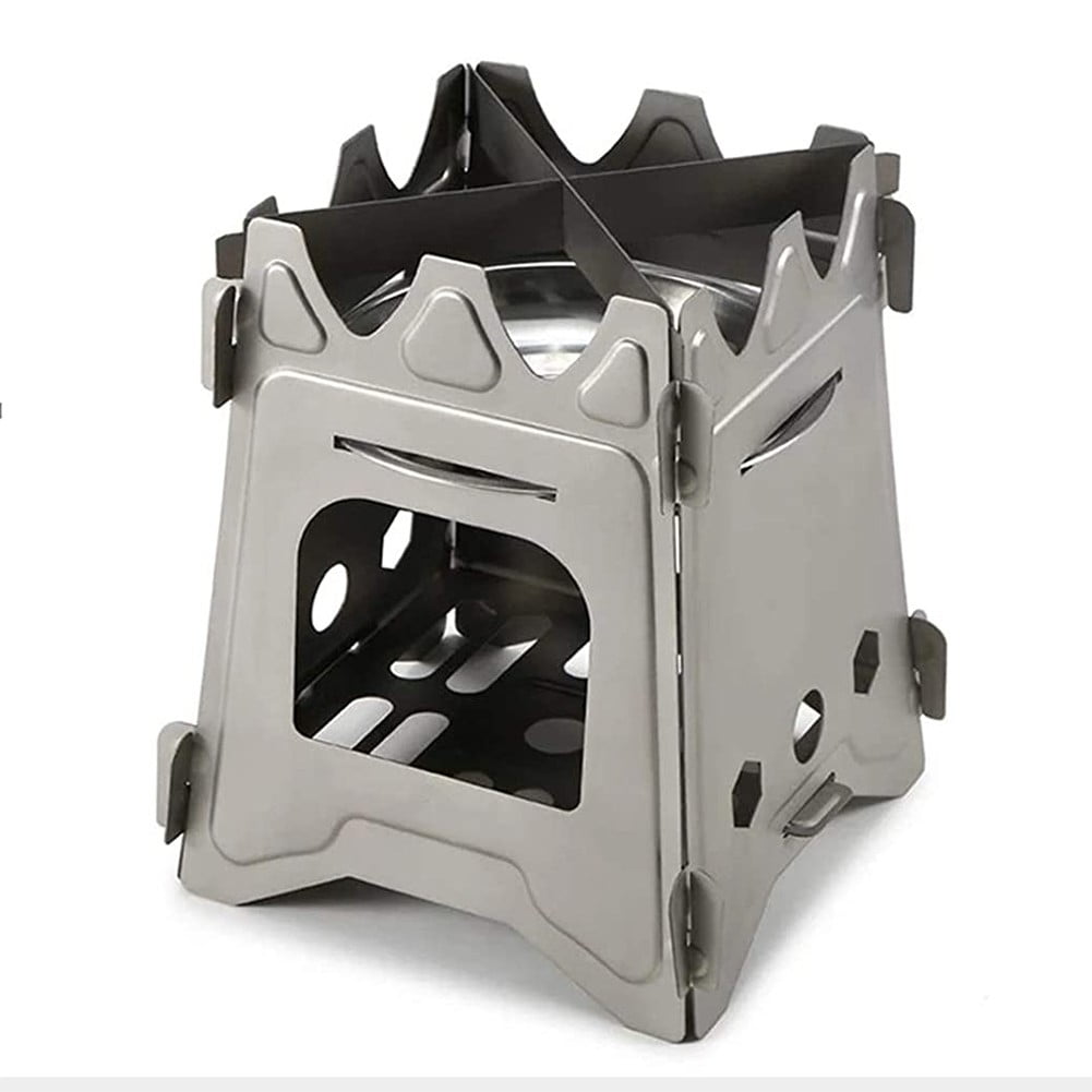 Sportact Camping Essentials,Ultralight Folding Wood Stove Large with ...