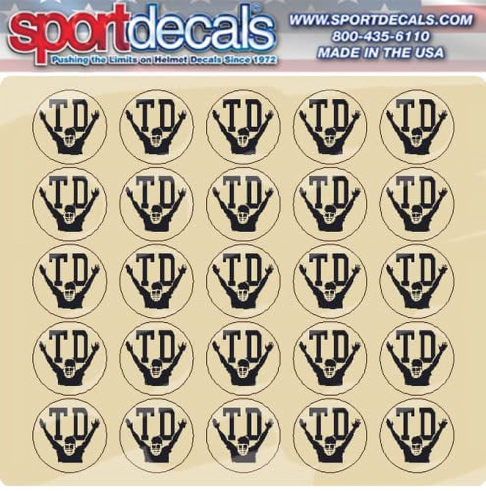 Sportdecals Football Touchdown 3/4" Award Decals - Walmart.com