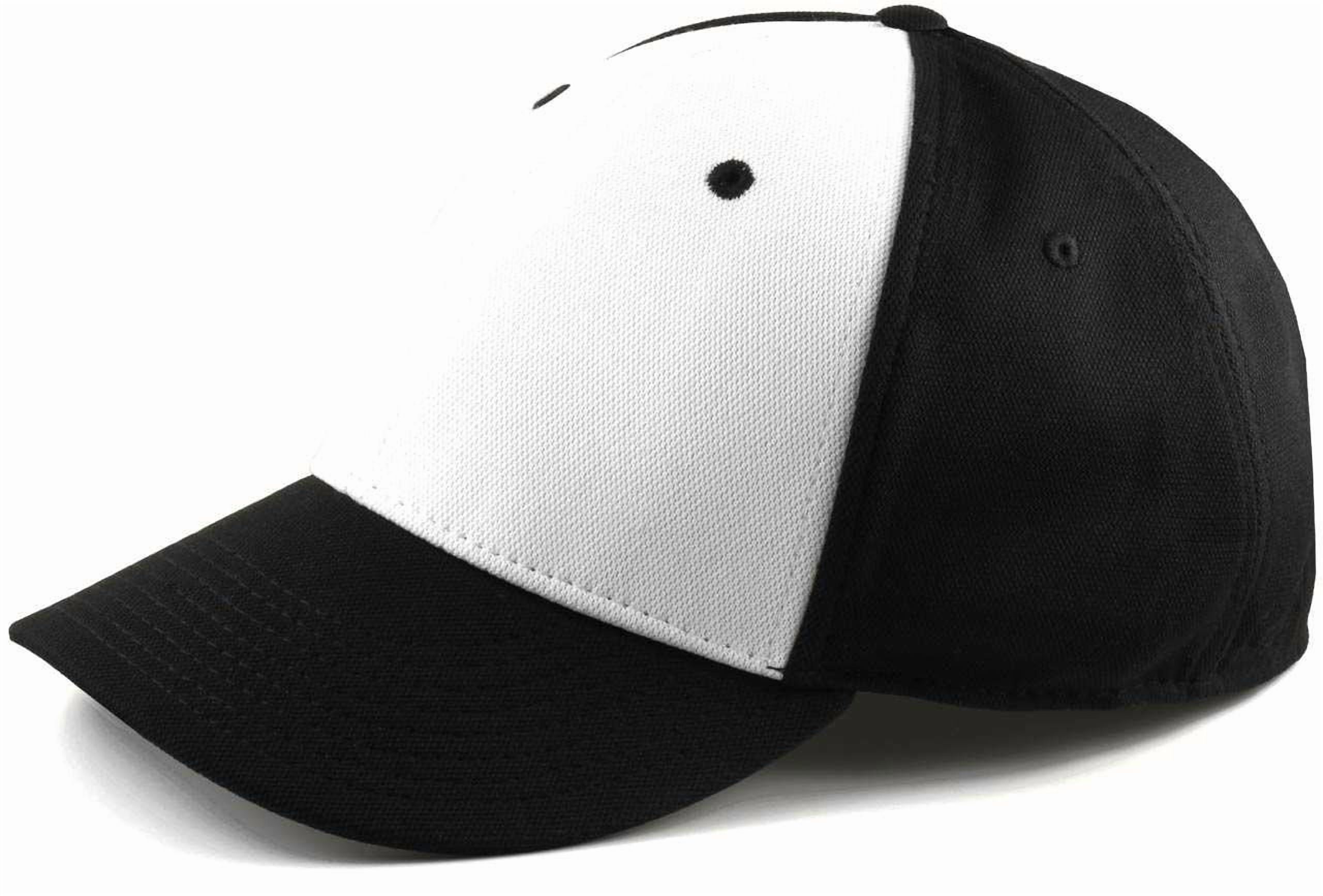 Sportflex XL/XXL Baseball Caps for Big Heads - Black/White - Walmart.com