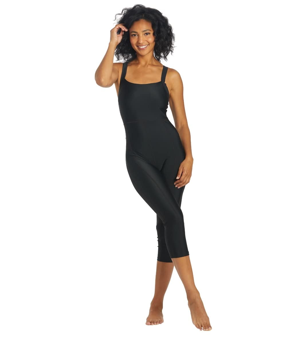 Sporti Active Solid One Piece Zip Front Scuba Swimsuit, High Cut ...