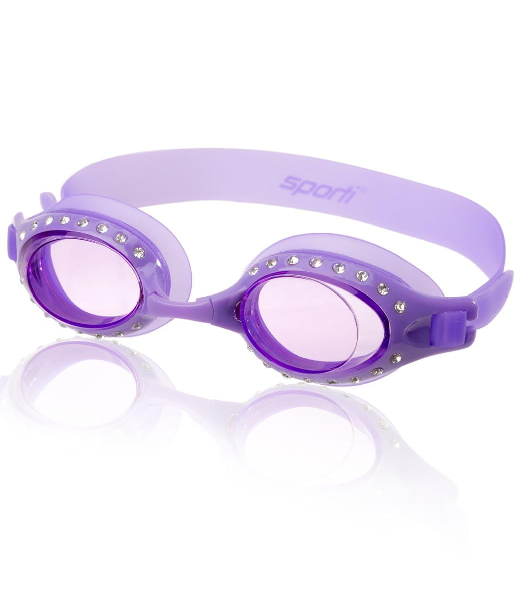 Sporti Jr. Rhinestone Goggles - Antifog, UV Protection, Custom Nose ...