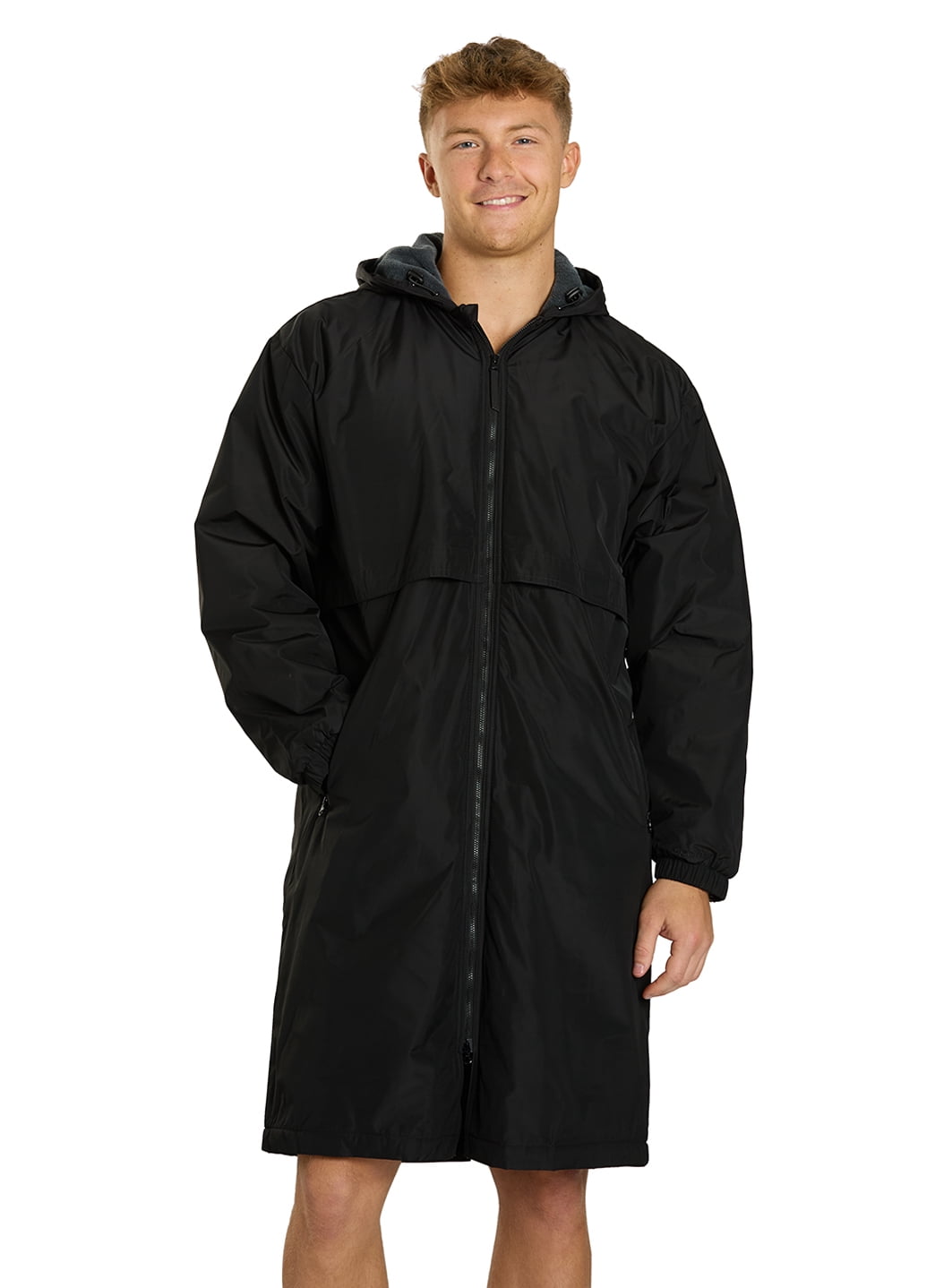 Sporti Comfort Fleece-Lined Swim Parka, Water-Resistant, Plush Fleece ...