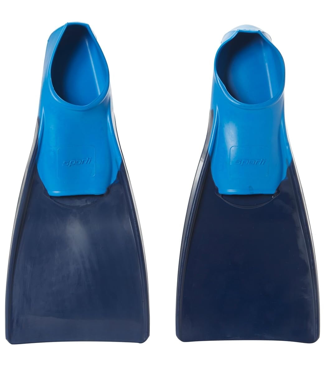 Sporti Long Blade Swim Fins with Flexible Foot Pocket for Improved Fit ...