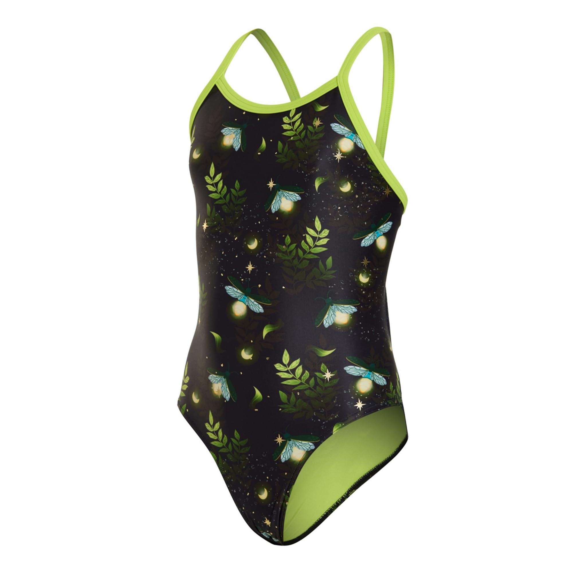 Sporti Firefly Lane One-Piece Swimsuit, Thin Straps, Flat-Locked Seams ...