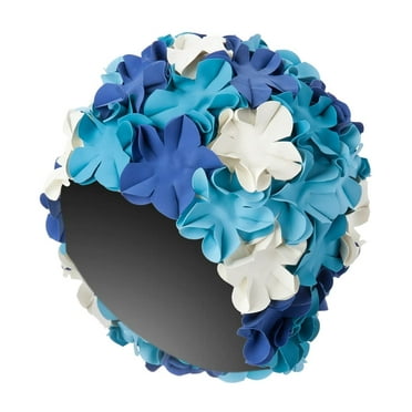 Beemo Floral Petal Swim Cap for Women – Retro Style Vintage Bathing Cap ...
