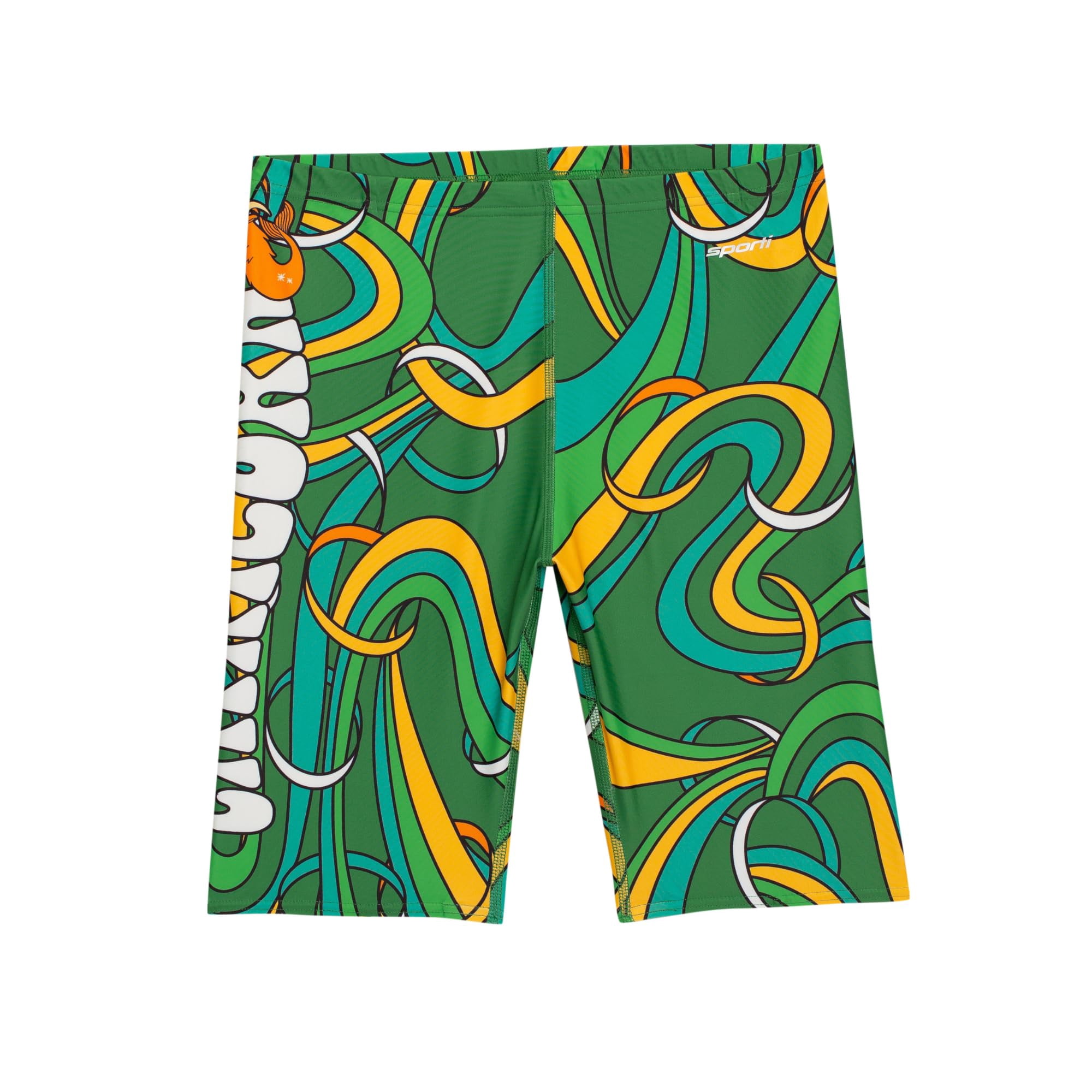 Sporti Groovy Zodiac Capricorn Jammer Swimsuit, 4-Way Stretch, Flat ...