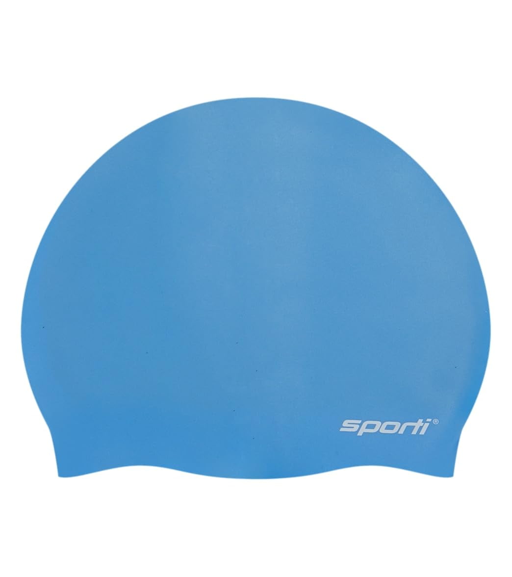 Sporti Kids' Silicone Swim Cap - Lightweight, Anti-Slip, Easy On/Off ...