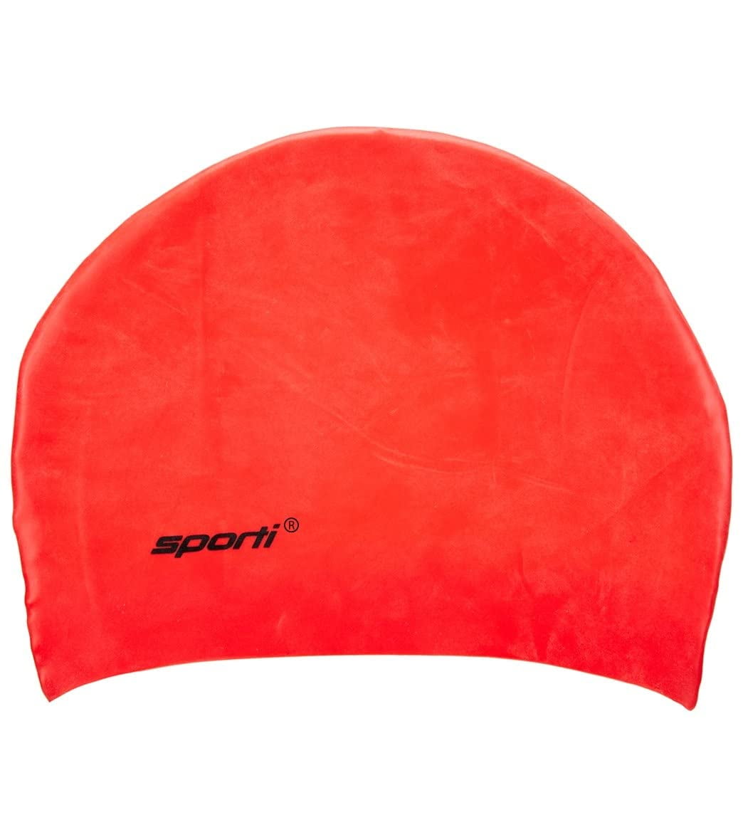 Sporti Silicone Swim Cap for Long Hair, Snug Fit, Latex-Free - Walmart.com