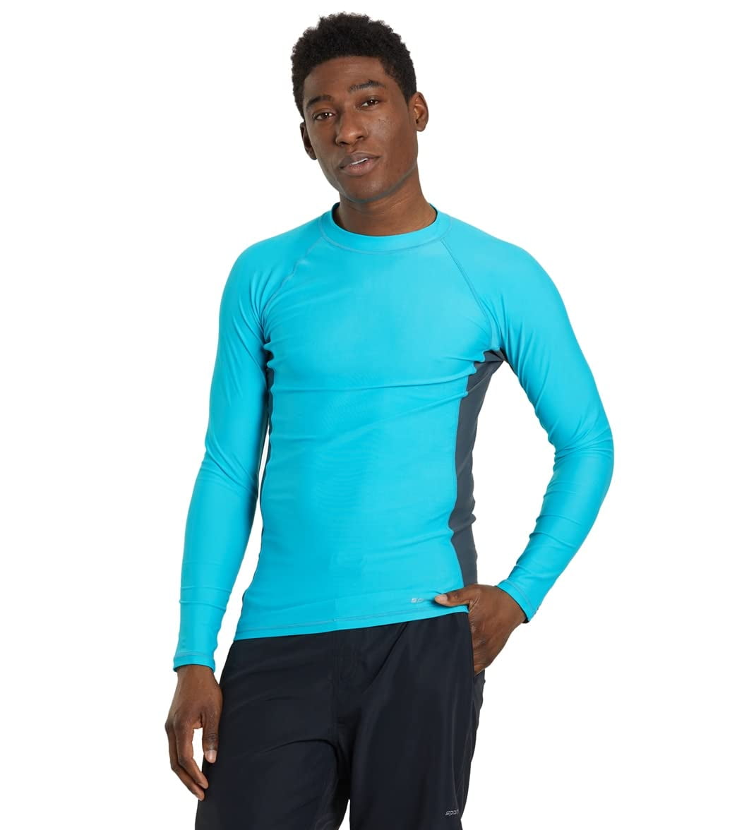 Sporti Men’s L/S UPF 50+ Sport Fit Rash Guard, Crew Neck, Long Sleeve ...