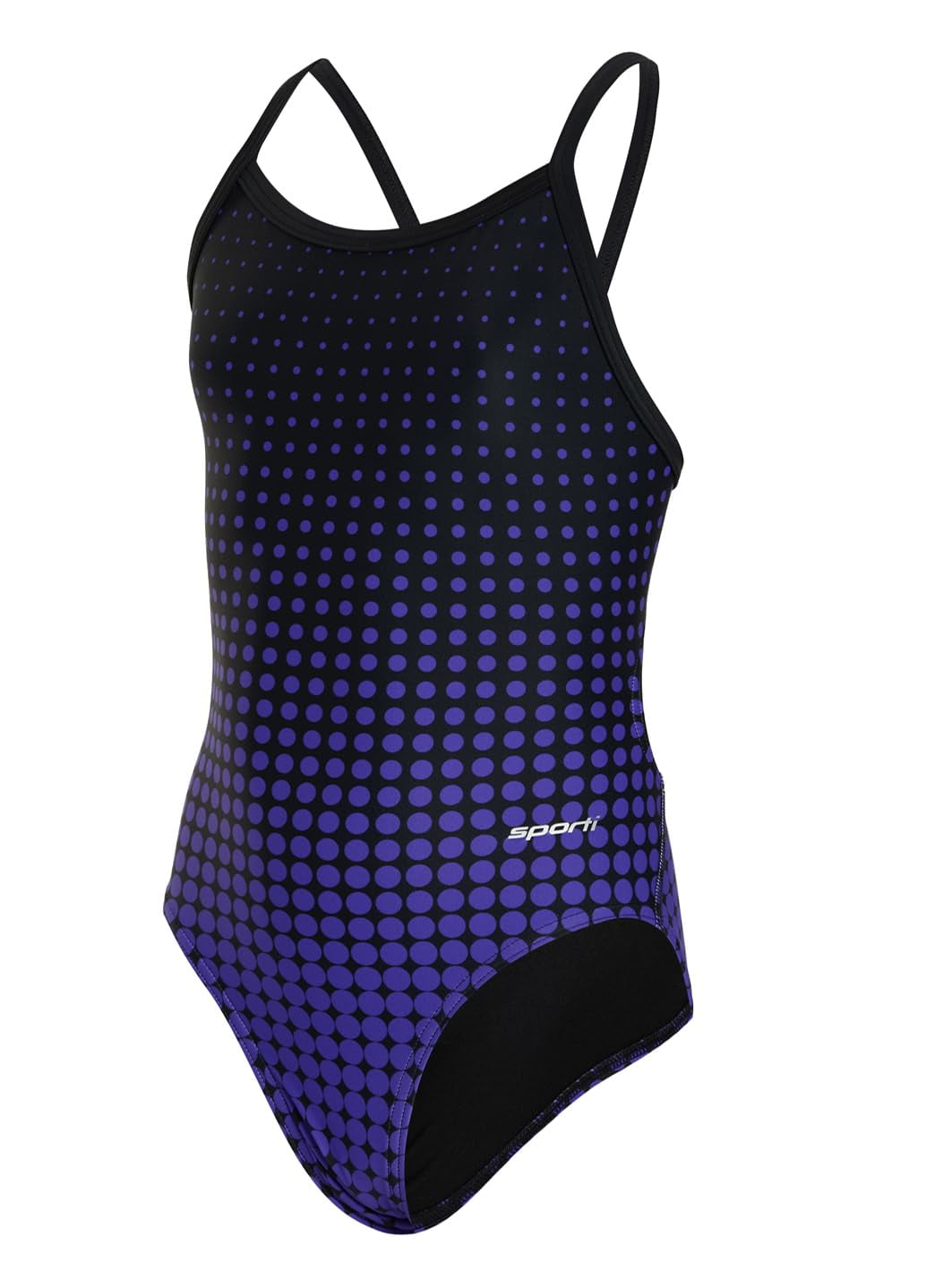 Sporti Molecule Thin Strap One Piece Swimsuit, High Cut, Unpadded ...