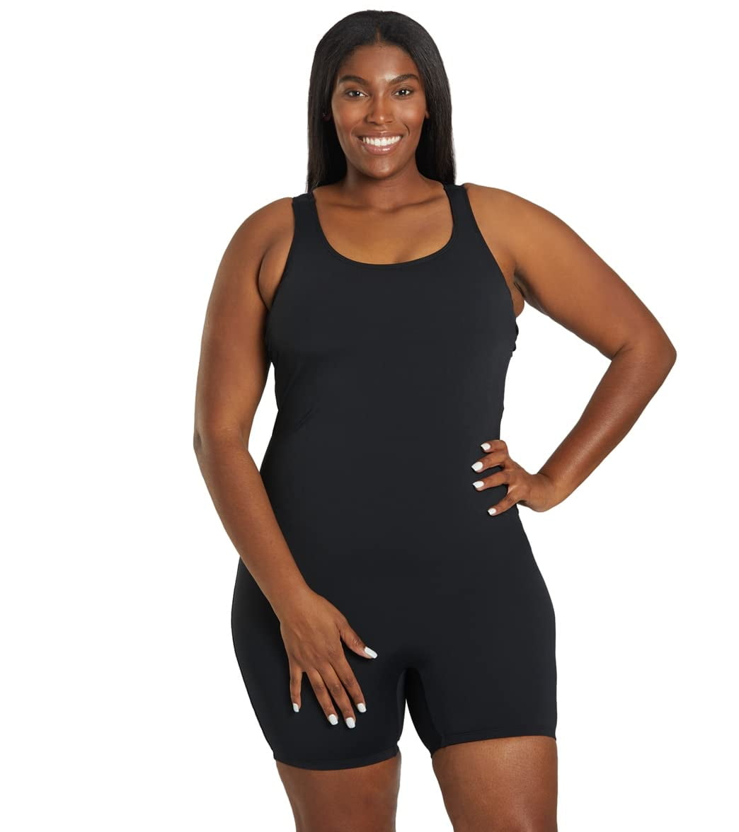 Sporti Plus Size HydroLast Chlorine Resistant Scoop Back Unitard One ...
