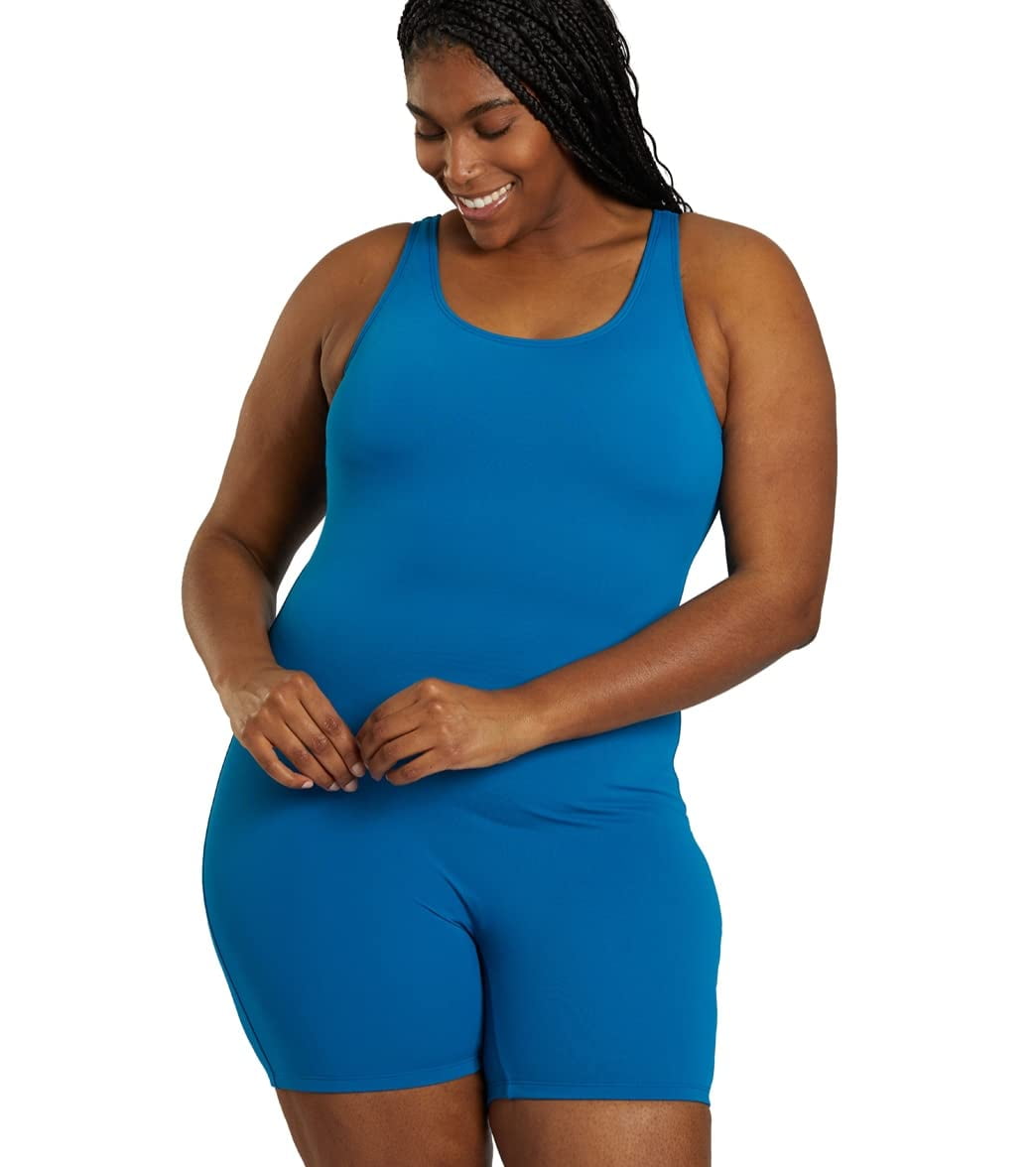 Sporti Plus Size HydroLast One Piece Swimsuit – Chlorine Resistant, UPF ...