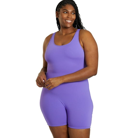 Sporti Plus Size HydroLast Unitard Swimsuit, Italian Fabric, Scoop Back ...