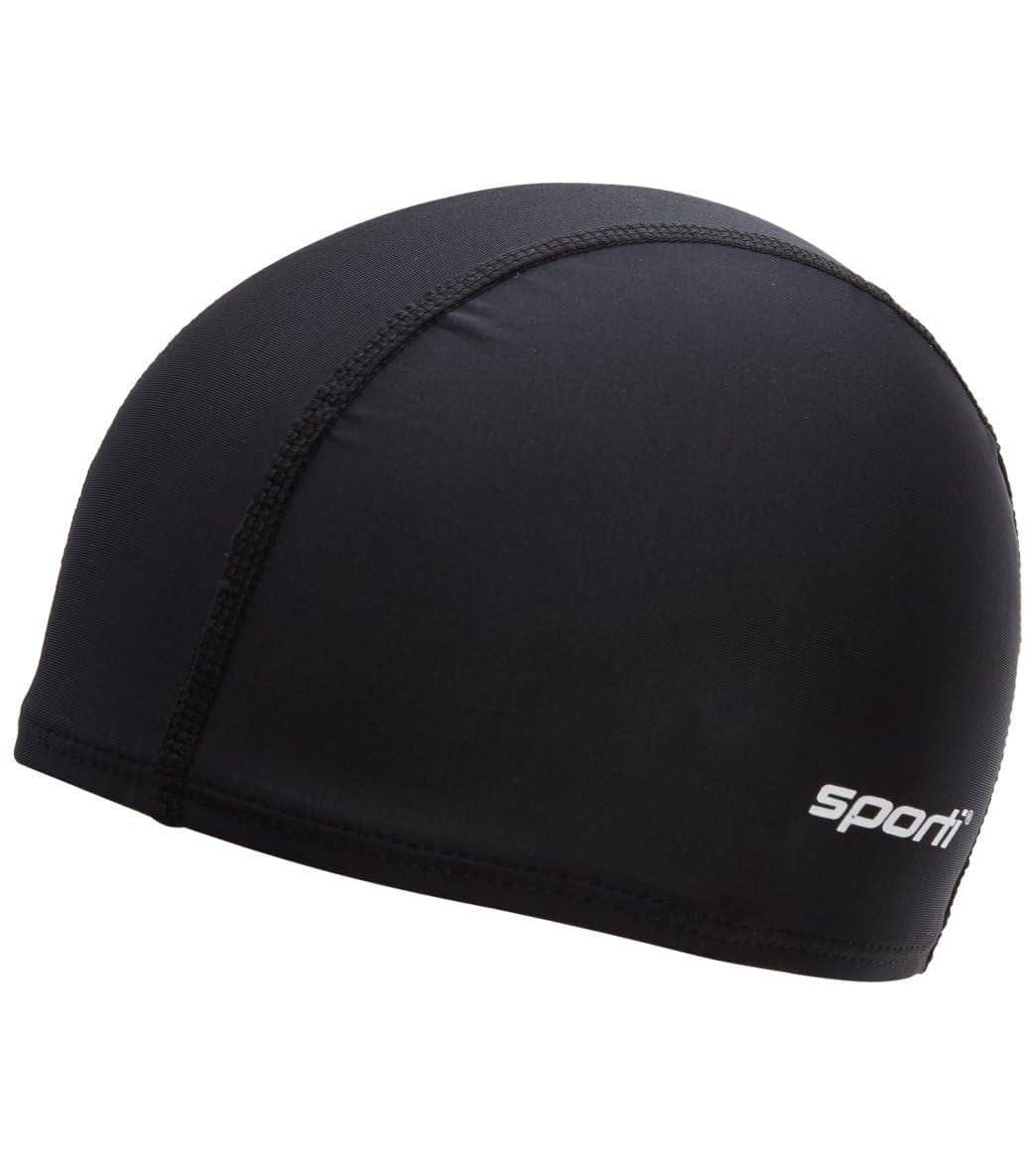 Sporti Swim Cap: Compressive Fit, Quick-Dry Polyester Spandex ...