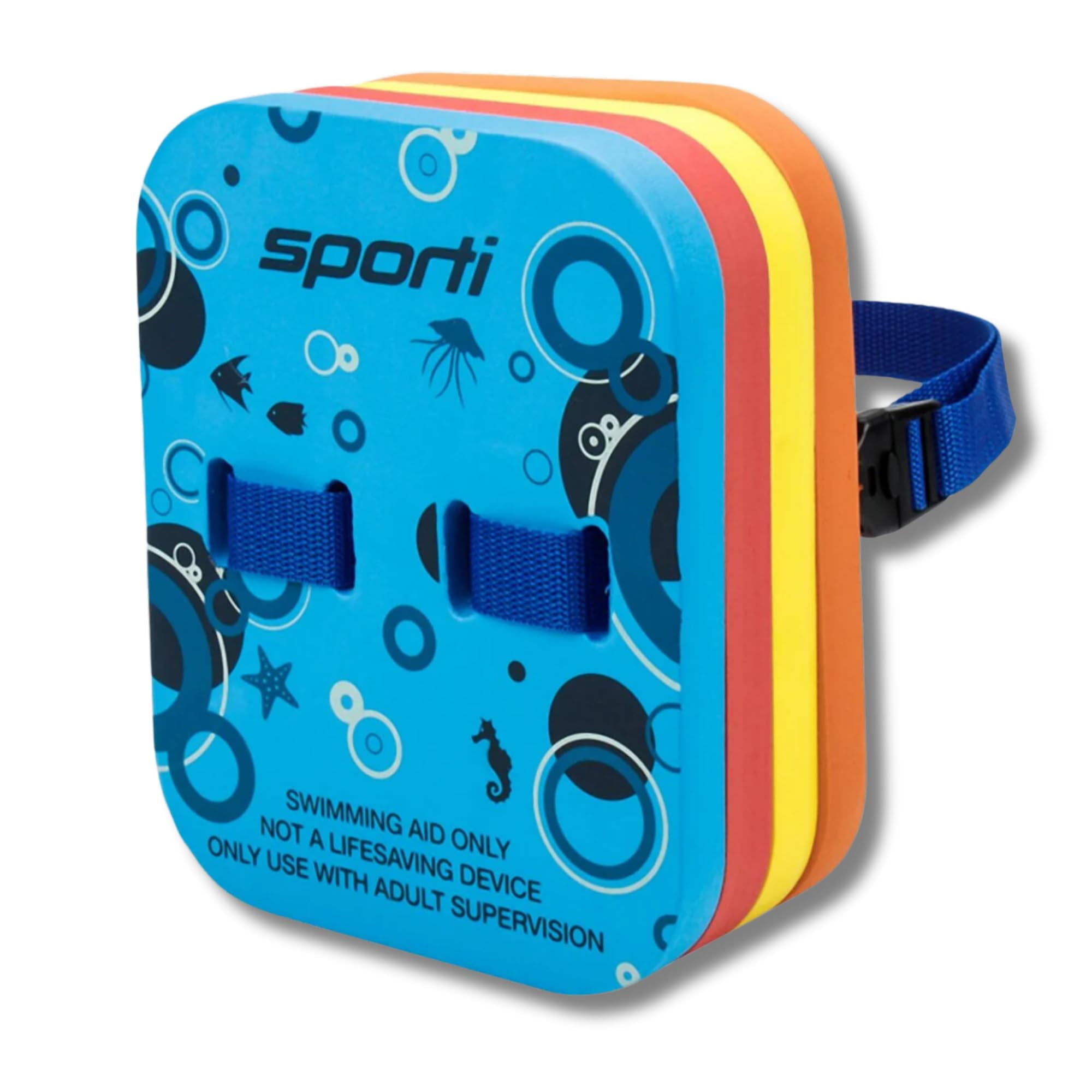 Sporti EVA Foam Back Float with Adjustable Strap, Supports Up to 50 lbs ...
