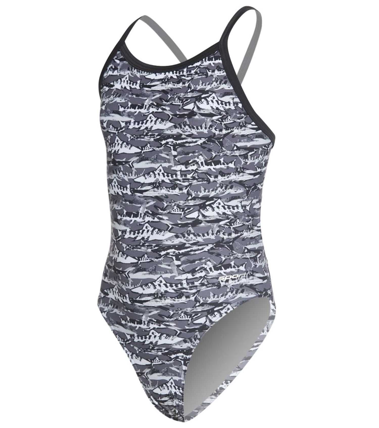 Sporti Shark Thin Strap One Piece Swimsuit Youth (22-28) - Walmart.com