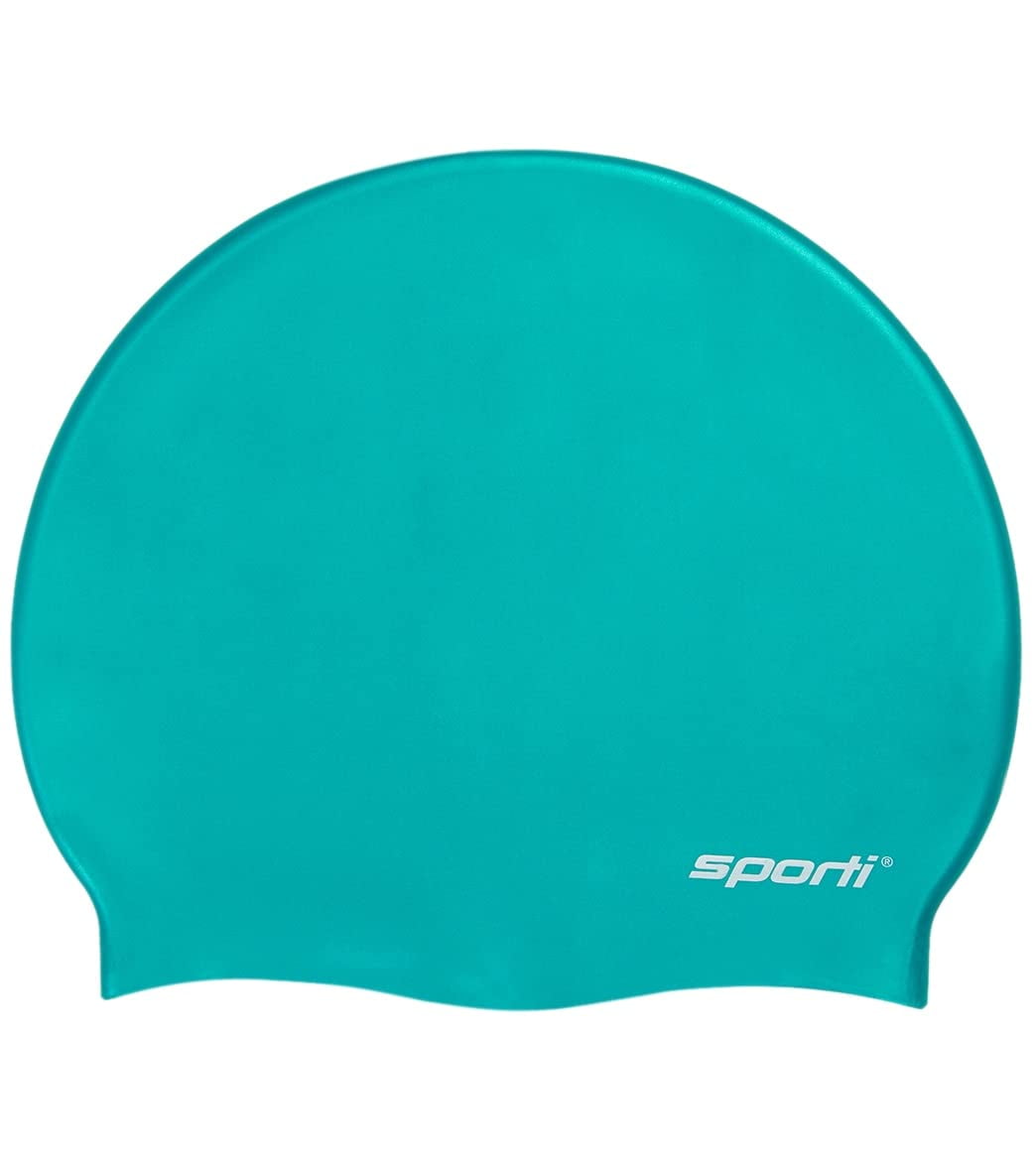 Sporti Silicone Swim Cap, Snug Fit, Contoured, Anti-Slip, Easy On/Off ...