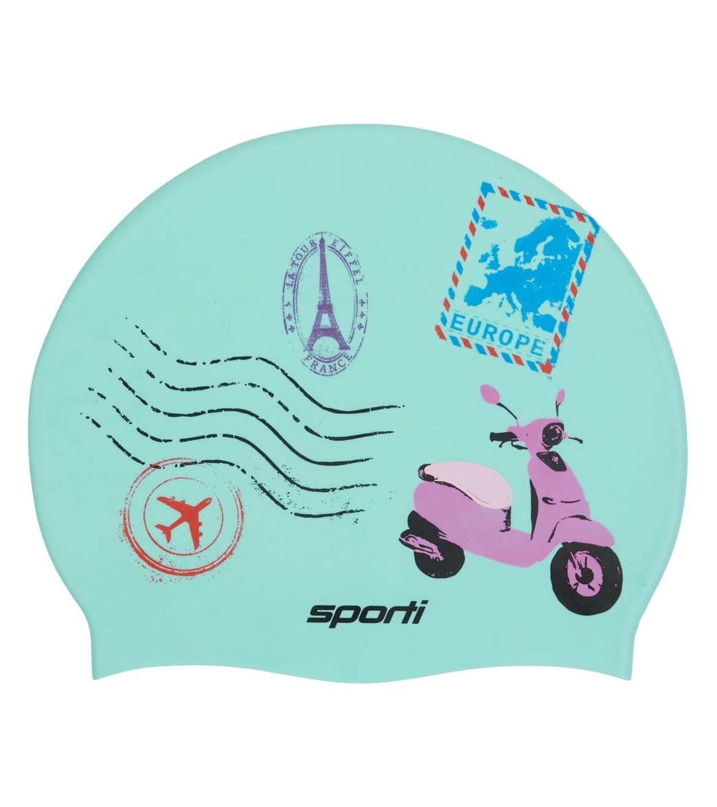 Sporti x Gretchen Walsh Beep Beep! Silicone Swim Cap - Blue - Adult ...