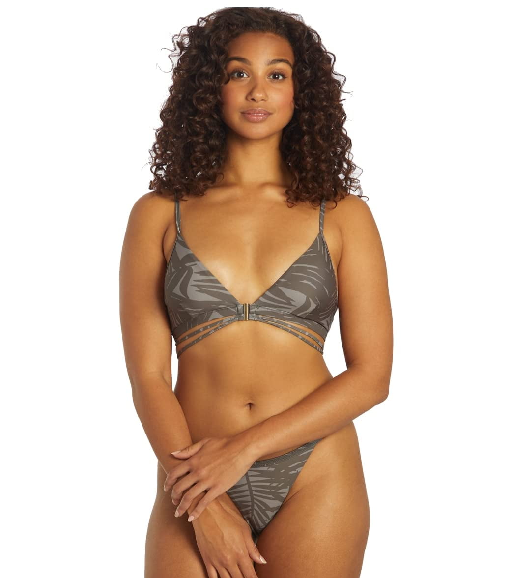 Sporti x Stef Corgel Daydream Palm Shadow Bikini Top, Limited Edition, Fun Double Strap, Allover ...