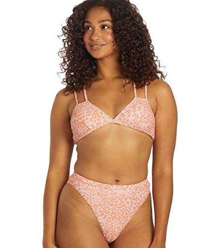 Sporti x Stef Corgel Isla Cheetah Strappy Bikini Top - Papaya - Medium ...