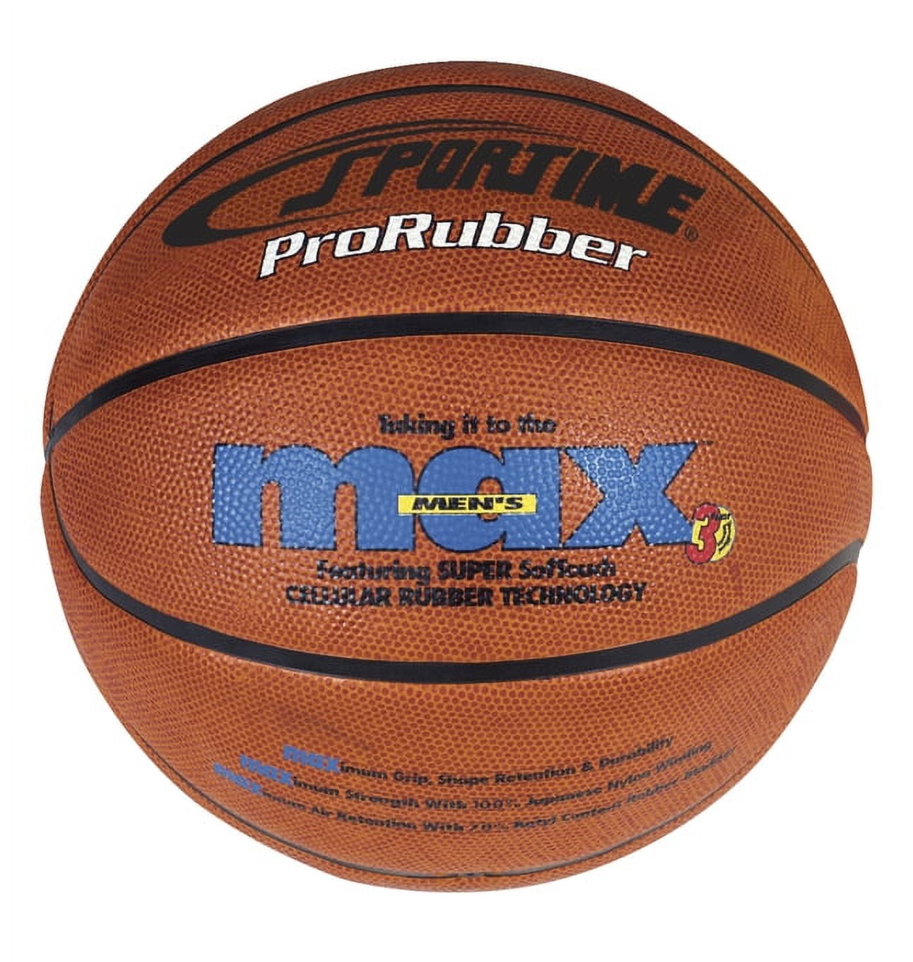 Sportime 017075 Max Junior 27.5 In. Prorubber Basketball- Tan - Walmart.com