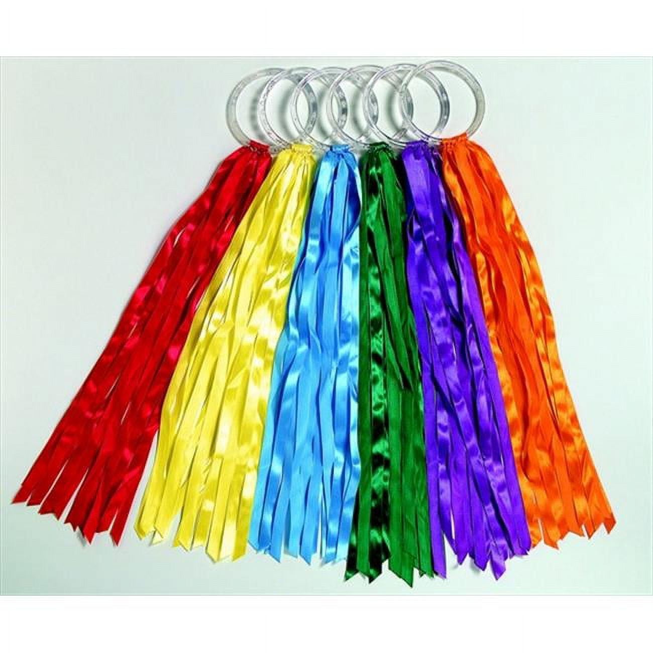 Sportime 022977 Large Rainbow Hoops With 12 In. Ribbons Stream- Set Of ...