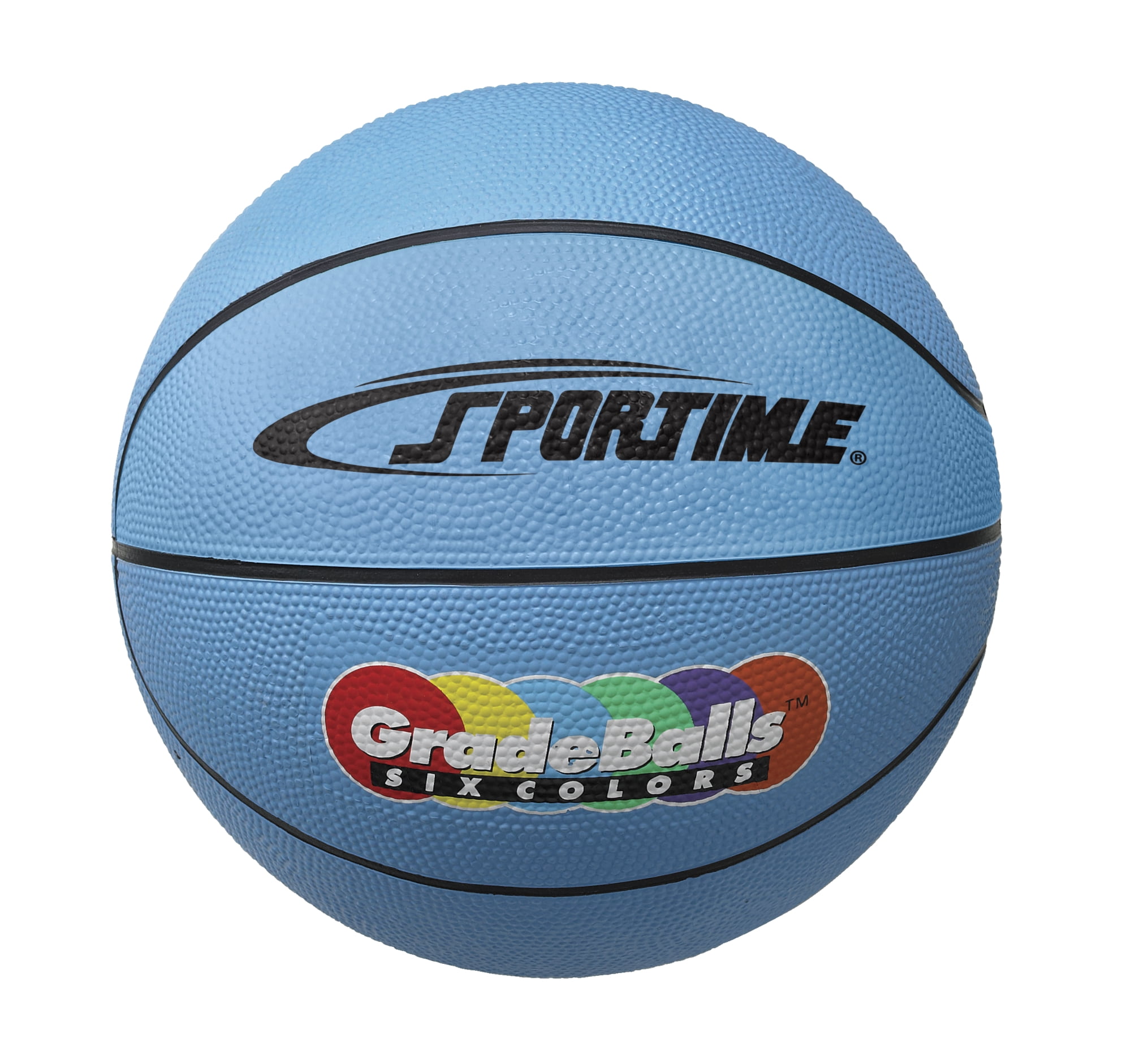 Sportime 1599263 27 in. Gradeball Rubber Junior Basketball, Blue ...
